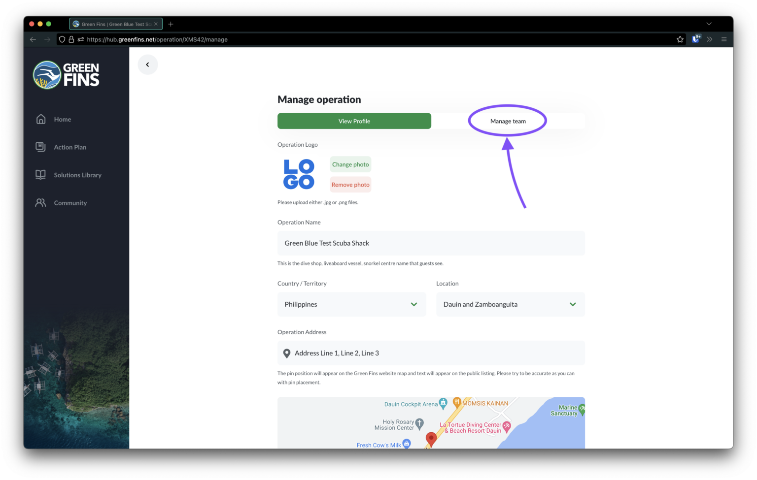 Hub Guide – Green Fins