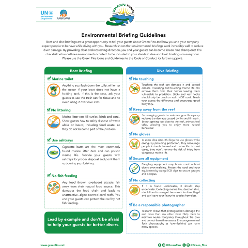 16 Top Tips for Giving a Great Environmental Dive Briefing – Green Fins